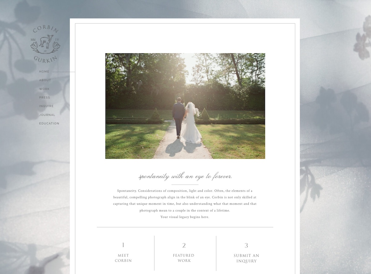 30 Inspiring Photography Website Examples That Win Clients | Honcho